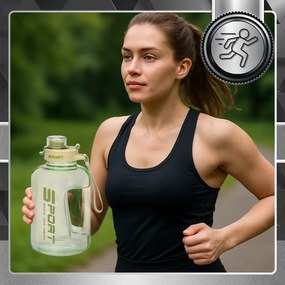 Camerazar Sportovní láhev na běh TRESSARI 1700 ml BPA FREE ideální na vodu a sportovní aktivity