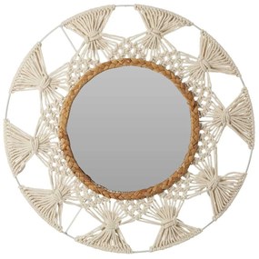 Zrcadlo Boho1, hnědé/béžové