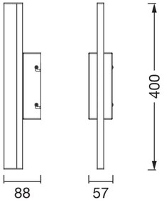 Osram-LED Stmívatelné osvětlení zrcadla ORBIS MIRROR LED/6,8W/230V 40 cm IP44