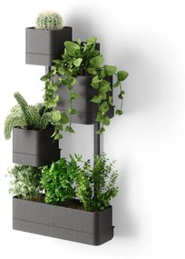Umbra, Sada závěsných květináčů Cubiko Plant Box 4 ks | černá