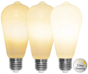 LED žárovka E27 ST64 6,5 W, 3-step-dim opál