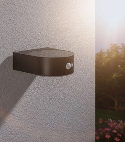 P 94570 Solární LED venkovní nástěnné svítidlo solární Eileen pohybové čidlo IP44 3000K černá - PAULMANN