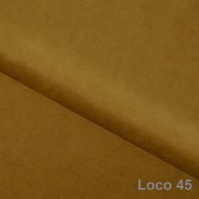 Sedací souprava Tempo U, levá, zlatá (loco 45)