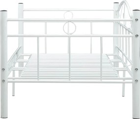 Rám denní postele bílý kov 90 x 200 cm 286136