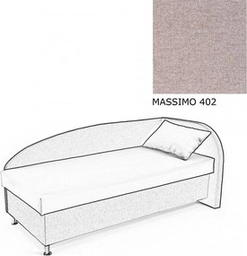 Dřevona - Elitte Čalouněná postel AVA NAVI, s úložným prostorem, 90x200, pravá, MASSIMO 402