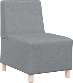 Modulová sedačka bez opěradel 3 ks Světle šedá textil 3399792