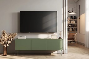 TV stolek Desin 170 cm - olivová / dub nagano