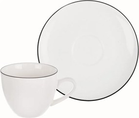 Bílý porcelánový šálek na espresso 100 ml Decora – Orion