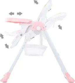 CHIPOLINO Jídelní židlička Maxi Blush / od 6 měsíců do 3 let