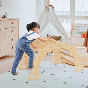 Costway 8 v 1 Lezecký oblouk s úložným boxem Lezecký rám pro lezení, houpačku