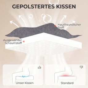 HOMCOM ergonomická kancelářská židle s masáží a houpací funkcí — vysoké opěradlo, 4 hnětací masážní uzly, bederní podpora, výškově nastavitelná, poti…