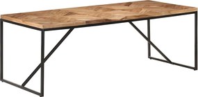 Jídelní stůl 200 x 90 x 76 cm masivní akácie a mangovník 323554