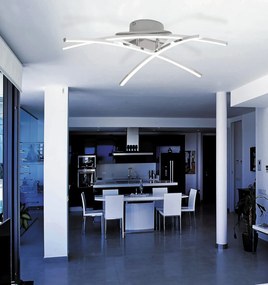 Rabalux Chromové stropní LED svítidlo Alexis 585mm 21W 2504