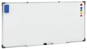 Magnetická tabule bílá 110 x 60 cm ocel - Default Title