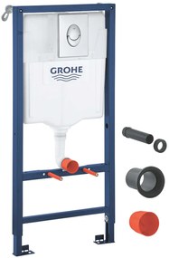 Grohe Rapid SL - Předstěnová instalace pro závěsné WC, ovládací tlačítko Skate Air, chrom 39442000