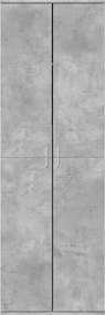 Skříň highboard betonově šedá 60 x 35 x 180 cm kompozitní dřevo 3276668