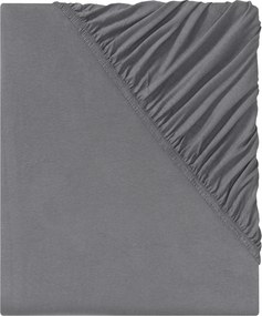 Livarno home Žerzejové napínací prostěradlo, 180-200 x 200x cm (šedá)