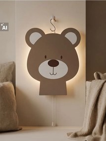 Sinsay - LED nástěnné svítidlo ve tvaru medvídka - béžová