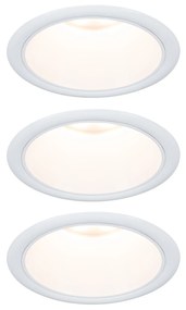 Paulmann 94870 LED Cole, set bodovek v bílé úpravě, 3x6,5W LED 2700K tříkrokové stmívání, prům. 8,8cm, IP44