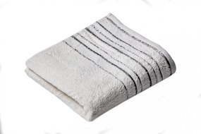 Praktik Froté ručník ZARA, bílý s proužkovanou bordurou, 40x60cm