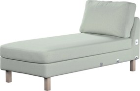 Potah na přídavný šezlong IKEA Karlstad, krátký barva modrá látka pletený vzor