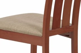 Jídelní židle masiv buk třešeň potah béžový BC-2602 TR3