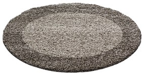 Kusový koberec Life Shaggy 1503 taupe kruh-160x160 (průměr) kruh