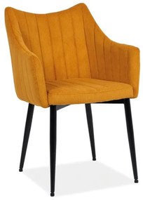 Jídelní židle Mattie (žlutá + černá). 1050535