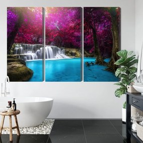 Vícedílný obraz Vodopád Kanchanaburi Nedostatek Nedostatek Plátno Canvas 180x120
