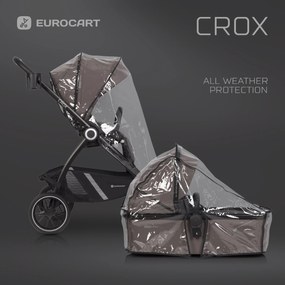Hluboká vanička pro dětský kočárek Euro-Cart Crox Taupe