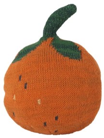 ferm LIVING Hračka s rolničkou Frutikana Orange Roly Poly, oranžová barva, textil