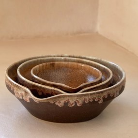 Tmavě hnědá miska z kameniny 870 ml Poterie – Casafina