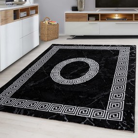 Ayyildiz, Kusový koberec Plus 8009 black, 80x150, černá, chodba / předsíň