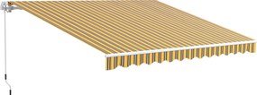 Markýza Sluneční stříška, 3,5 m x 2,5 m, žlutá + šedá