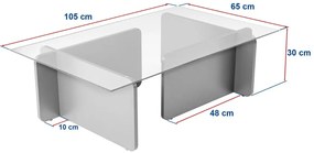 Designový konferenční stolek Rangsey 105 cm černý