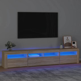 TV skříňka s LED osvětlením dub sonoma 210 x 35 x 40 cm 3152732