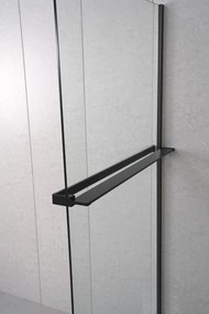 Sapho police na walk-in zástěnu 142 cm černá matná EG1425