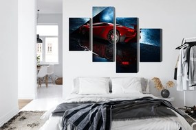 Vícedílný obraz Sportovní Auto Na Abstraktní Pozadí Nedostatek Nedostatek Plátno Canvas 240x150