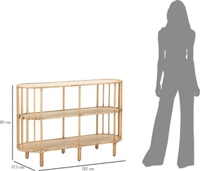 Designová konzole Gennipha 120 cm hnědá