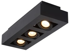 Lucide 09119/16/30 - LED Bodové svítidlo XIRAX 3xGU10/5W/230V černá