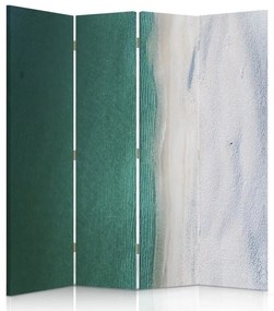 Ozdobný paraván Příroda mořské pláže - 145x170 cm, čtyřdílný, klasický paraván