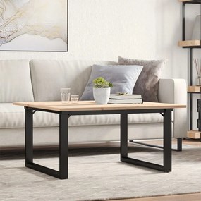 Konferenční stolek s O rámem 80x80x45 cm borové dřevo a ocel 3282663