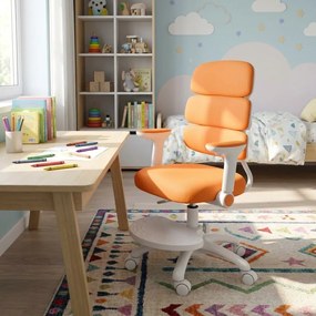 Dětská rostoucí židle Neoseat KIDDY THREE — látka, pratelný potah, oranžová