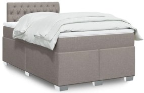 Box spring postel s matrací taupe 120x200 cm textil 3288166