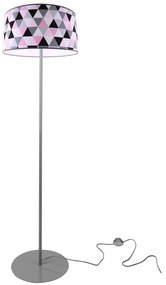 Podlahová lampa GARO, 1x textilní stínítko se vzorem (výběr ze 3 barev), (výběr ze 3 barev konstrukce), O