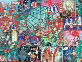 Ravensburger Puzzle Dílna vánočních skřítků / 1500 dílků