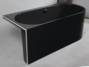 Polysan ASTRA L MONOLITH asymetrická vana 160 x 75 x 60 cm levá akrylát šedá 33611M.30