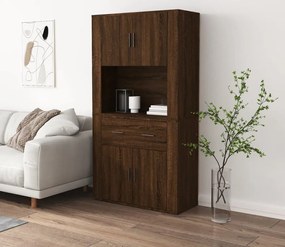 vidaXL Skříň highboard hnědý dub kompozitní dřevo [3185374]