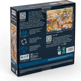 HOP Puzzle Býci v obchodě s porcelánem / 1000 dílků / nepravidelné díl