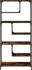 vidaXL Knihovna 81 x 36 x 176 cm kompozitní dřevo [836225] Barva: Černá